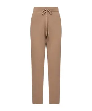 Moncler Wool Cashmere Blend Cropped Jogging Pants
