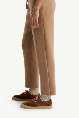 Moncler Wool Cashmere Blend Cropped Jogging Pants