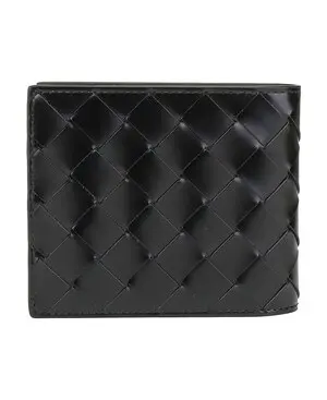 Bottega Veneta Intreccio Bi-fold Wallet - Black
