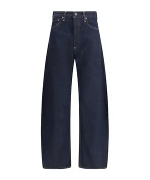 AGOLDE Luna High Rise Pieced Taper Jeans - Black