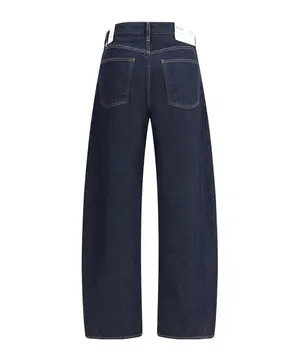 AGOLDE Luna High Rise Pieced Taper Jeans - Black