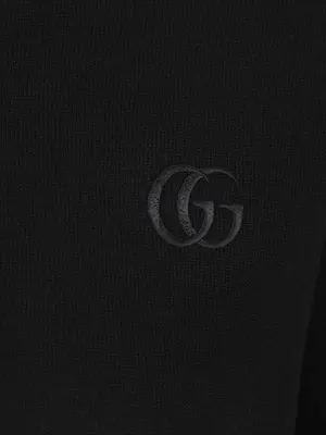 Gucci Embroidered Knit Cardigan - Black