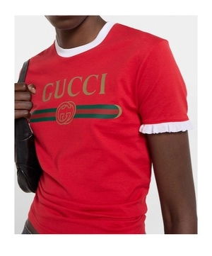 Gucci Cotton Jersey T-shirt With Printed Logo