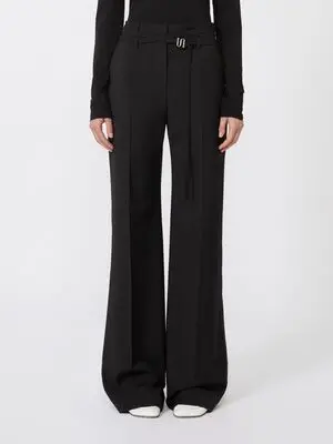 Sportmax Belted Tailored Trousers - Black