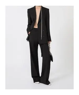 Sportmax Belted Tailored Trousers - Black