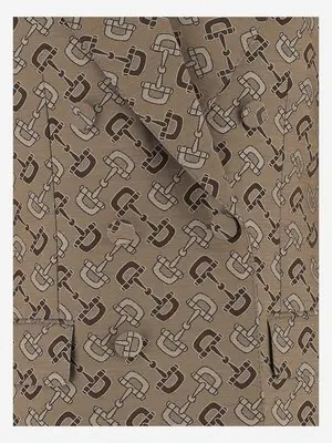 Gucci Gg Pattern Double-breasted Blazer