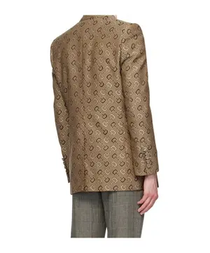Gucci Gg Pattern Double-breasted Blazer