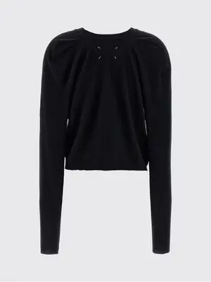 MAISON MARGIELA Four Stitch Detailed Knitted Cardigan - Black