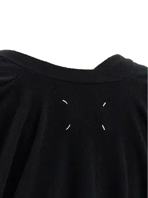 MAISON MARGIELA Four Stitch Detailed Knitted Cardigan - Black