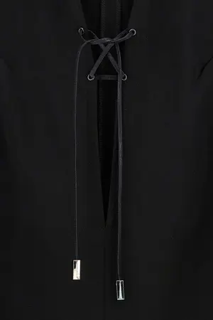 16Arlington Seeran Lace-up Mini Dress