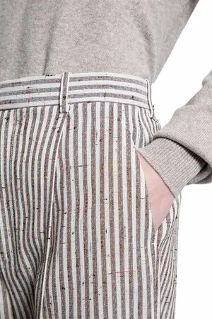 Bottega Veneta Striped Straight-leg Tailored Trousers