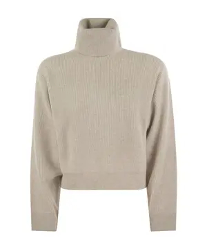 Brunello Cucinelli Roll Neck Knitted Jumper - No