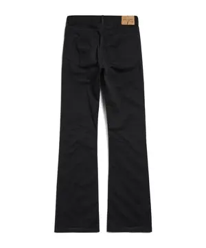 Balenciaga Mid-waisted Straight-leg Jeans - Black