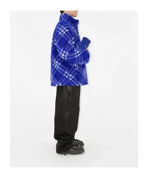 Burberry Checked Fleece Jacket