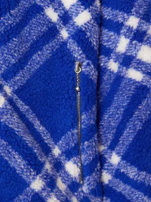 Burberry Checked Fleece Jacket