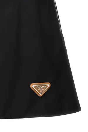 Prada Logo Plaque Skirt