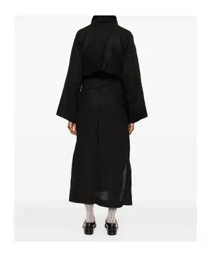 Issey Miyake Hemp Coat - Black