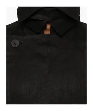 Issey Miyake Hemp Coat - Black
