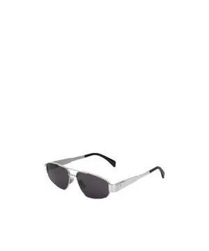 Celine Triomphe Metal 03 Sunglasses - Black