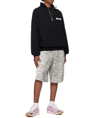 Jacquemus Gros Grain Zip Sweatshirt - Black