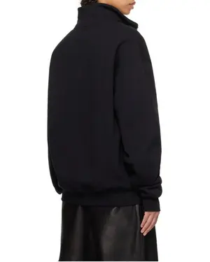 Jacquemus Gros Grain Zip Sweatshirt - Black