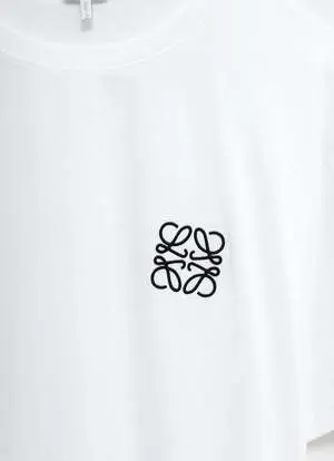 Loewe Logo Embroidered Crewneck T-shirt - No