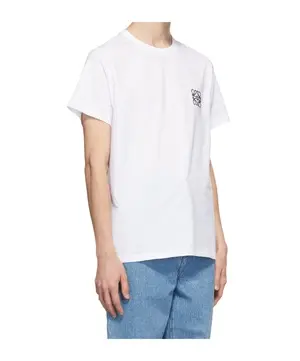 Loewe Logo Embroidered Crewneck T-shirt - No
