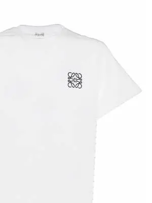 Loewe Logo Embroidered Crewneck T-shirt - No