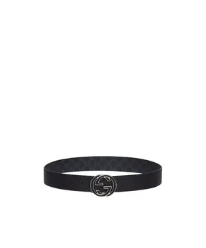 Gucci Logo Plaque Belt - Black