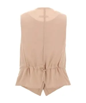 Max Mara Sleeveless Vest With Button Detail - No