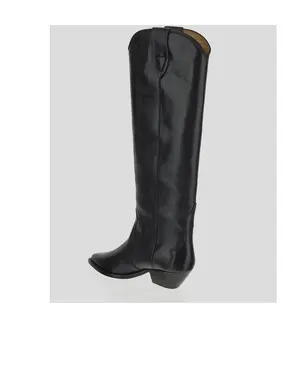 Isabel Marant Étoile Denvee 40mm Leather Knee-high Boots - Black