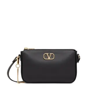 Valentino Garavani Vlogo Signature Zip-up Crossbody Bag - Black