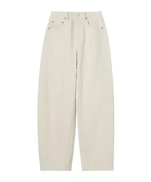 Gucci Gucci Balloon Jeans With Logo Patch Hazel
