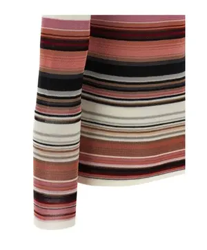 Missoni Striped Turtleneck Sweater - Brown