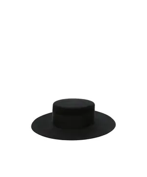 ROGER VIVIER Felted Hat With Embellished Buckle - Black