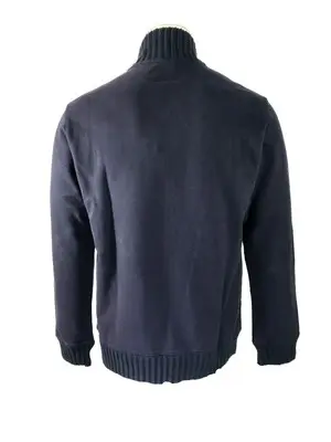 Emporio Armani High-necked Long-sleeved Sweater With Button Detail