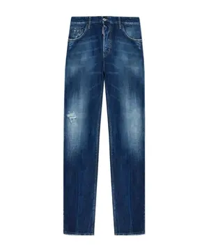 Dsquared2 Distressed Denim Jeans - Blue