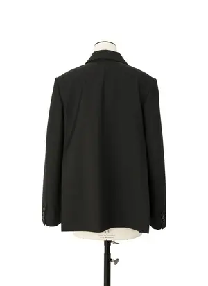 Sacai Logo-appliqué Double-breasted Blazer