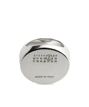 MAISON MARGIELA Numeric Signet Ring - Silver