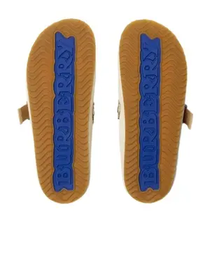 Burberry Checked Side-buckle Clogs