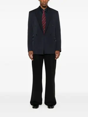 Saint Laurent Cassandre Button-up Shirt - Dark Blue