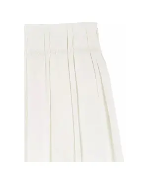 JIL SANDER High Waist Pleated Midi Skirt