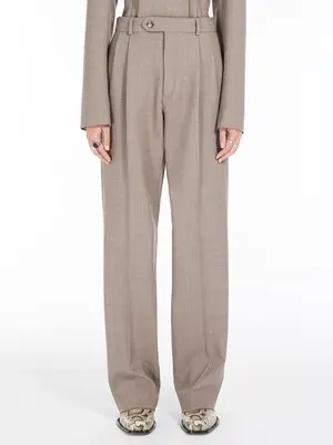 Sportmax Pleated Straight-leg Trousers With Belted Waist