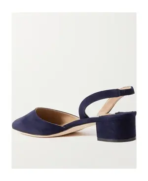 Manolo Blahnik Aspro 30 Exposed Low Heels - Black