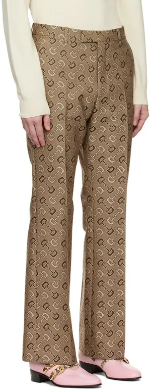 Gucci All-over Horsebit Embroidery Trousers