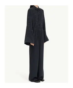 MAISON MARGIELA Satin Pants With Numerical Pattern - Black