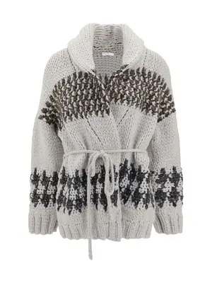 Brunello Cucinelli Waist Belt Cardigan