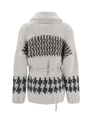 Brunello Cucinelli Waist Belt Cardigan