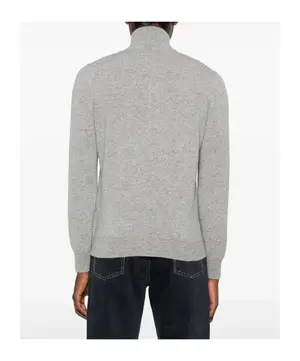 Brunello Cucinelli Cashmere Zip Cardigan - Gray