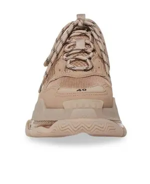 Balenciaga Triple S Clear Sole Sneakers - Brown
